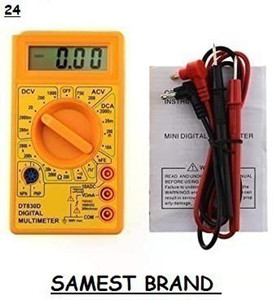 samest LCD Display Digital Multi-meter Digital Multimeter (Yellow Color ...