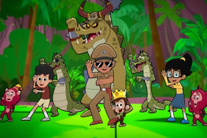 Cartoon Wall Poster|"Little Singham" Cartoon Poster For Kids|Decorative ...