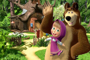 "Masha And The Bear" Cartoon Wall Poster|Decorative Poster For ...