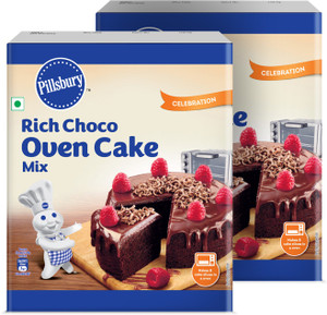 Pillsbury Oven Cake Mix, Rich Choco, (Pack of 2- 285 Grams Each) 570 g ...