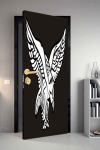 qth 213 cm Line Art Dor-1174 Design Door Sticker Self Adhesive Sticker ...