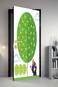 qth 213 cm Cartoon Dor-2320 Design Door Sticker Self Adhesive Sticker ...