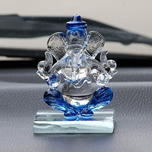 soni craft Crystal Glass Ganesha Ganesh Murti Idol Statue Sculpture ...