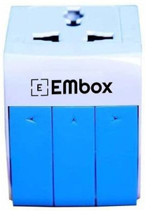 EMBox 3 Way Extension Board 3 Pin Universal Socket Multi Plug with ...