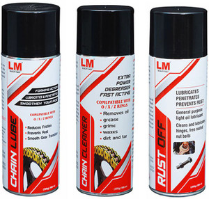 LM Quality First LM001 Bike Chain Lube and Chain Cleaner Combo With ...
