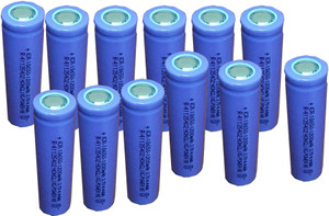 Hongli "Lithium Rechargeable 3.7 Volt 18650 1200 mAh 12 set " Battery ...