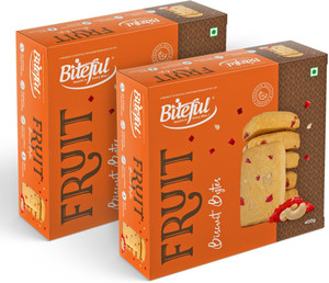 Biteful Fruit Biscuits Bytes 400g - Pack of 2 (800g) Sweet & Salty ...
