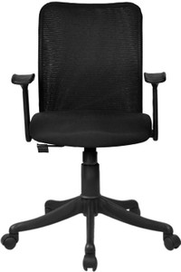 THEOFFICEROOM ™ GILMA Medium Back Mesh Office Chair With FIxed Armrest ...
