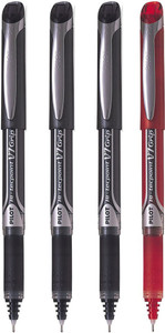 PILOT V7 Grip (Black/Red - Set of 4) Roller Ball Pen - Buy PILOT V7 ...