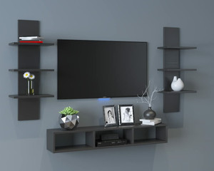 SOAMI CRAFT TV UNIT/TV SET UP BOX WITH PRE-LAM MDF FINISHED PORTABLE ...