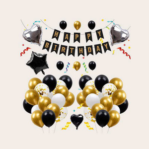 Gubbara King Black&Gold Balloon Price in India - Buy Gubbara King Black ...