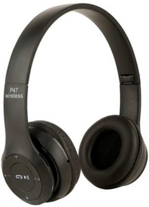 Musify Foldable Bluetooth Wireless P47 Headphones Portable Stereo MP3 ...
