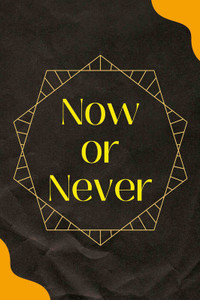 Motivational Quotation Wall Sticker Poster|"Now Or Never" Quote Sticker ...