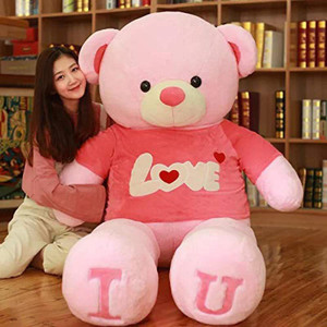 Hug 'n' Feel Long Soft Rainbow Teddy Cute Giant Life Size Teddy Bear ...