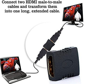 samest HDMI Adapter 0 m HDMI Female to HDMI Female Cable Adapter RS9 ...
