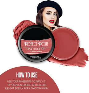 MYEONG Lip Tint & Cheek Tint Multi Pot Chocolaty Mud Tint Lip Stain ...