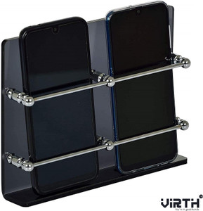 Virth Black Double Mobile Stand For Living Room, Bedroom, Home & Office ...