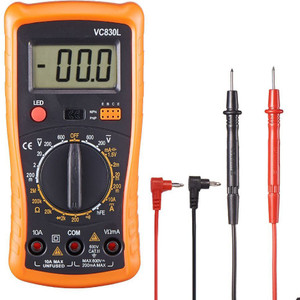 Techtest Digital Multimeter 830L Multimeter Mini Voltage Tester Home ...