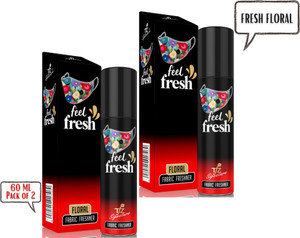 Buy tfz Feel Fresh Floral Fabric Freshener 60ml Each (Pack of 2) Eau de ...
