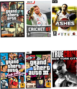 GTA 6 in 1 Combo PC DVD (Offline Only) Complete Games (Complete Edition ...