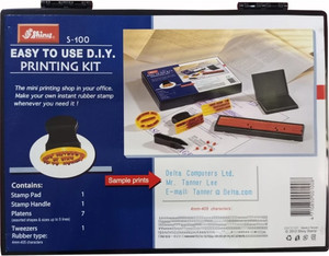 SHINY Rubber Stamp Kit S-100 (4mm Characters) Rubber stamp Kit Price in ...