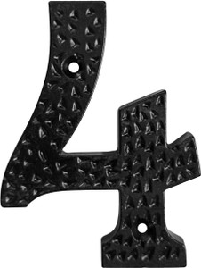 Maa Kamakhya Hardware 4 inch Iron Heavy Duty Numeral No 4 - Black ...