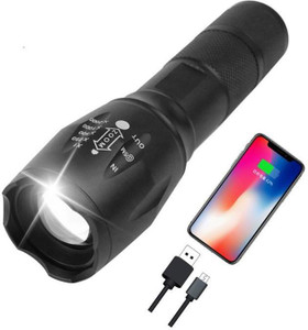 MZ Big Rechargeable Pocket Torch Light Zoom COB Type C Charging with ...