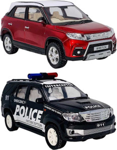 viaan world COMBO PACK CENTY ( BRETZA & INTERCEPTOR POLCE ) TOY CAR ...