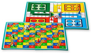 HHS SPORTS Double sided Ludo and Snake Ladder Board with Dice & Tokens ...