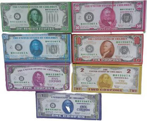 BBS DEAL (29 Each x 7=203 Nakli Dollar ) MULTICOLOR Fake Dollar Gag Toy ...