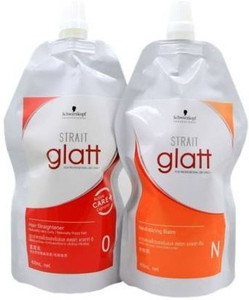 Schwarzkopf STRAIT GLATT NO. N NEUTRALIZING BALM & NO. O HAIR ...