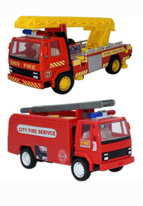 viaan world Combo Pack Centy ( Fire Tender & Fire Ladder) Truck Toy ...
