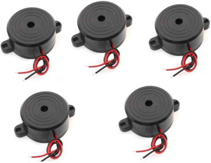 SSV CARE 5pc 12V Big Buzzer with Small Enclosed Piezo Electronic Buzzer ...