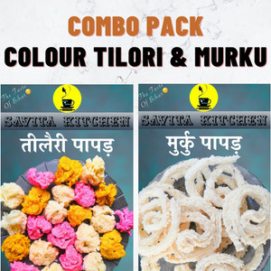 Savita Kitchen Murku & Mix Colour Tilori Papad Combo | Combo Pack of ...