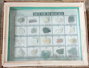 SEP SET OF 20 ROCKS[ IGNEOUS,METAMORPHIC SEDIMENTARY] SAMPLES SCIENCE ...