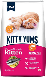 Kitty Yums Kitty Yums Fish 1 kg Dry New Born Cat Food Price in India ...