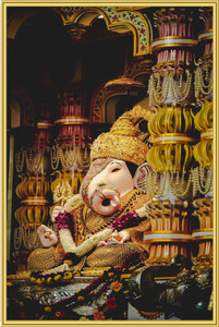 Ganpati Bappa God poster for worship room living room size 12x18 inch ...