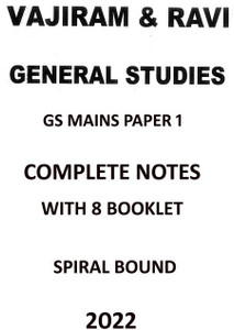 Complete GS Paper 1 Printed 8-Booklets Notes By Vajiram And Ravi For ...