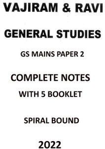 Full Set GS Paper 2 Printed Notes By Vajiram And Ravi For IAS Mains ...