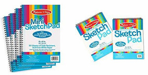 MELISSA & DOUG Mini-Sketch Pad Bundle (4 Pack) & Sketch Pad (9 x 12 ...