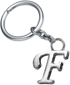 gtrp English Alphabet Letter F (G-37) Silver Key Chain Price in India ...