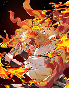 Rengoku Kyoujurou Matte Finish Poster Paper Print - Animation ...