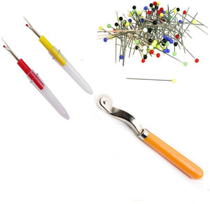 Crafts Haveli 3 Items Combo : 2 Seam Ripper, 1 Tracing Wheel & Round ...