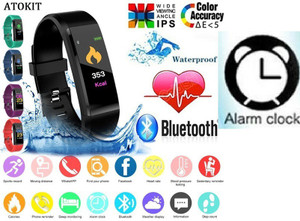 Bashaam d100/ ID115 ULTRA FITNESS TRACKER HEART RATE BLUETOOTH SMART ...
