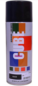 CUBE Black Spray Paint 400 ml Price in India - Buy CUBE Black Spray ...