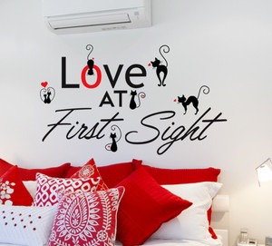 Tuffuk 100 cm Love At First Sight| Wall Stickers | PVC Vinyl | Non ...