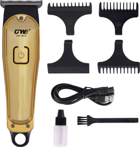 GW PROFESSIONAL HAIR CLIPPER G W 9816 WITH USB RECHARGE Trimmer 90 min ...