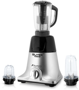 Su-mix Mixer Grinder with 1 Juicer and 2 Bullets Jars Set 1000 W Mixer ...