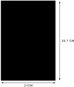 Flipkart.com | KRASHTIC A4 Black Paper Set of 20 A4 Sheet For School ...