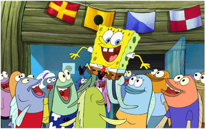 SpongeBob Big Size Flex Poster For Room MD-3909 Photographic Paper ...